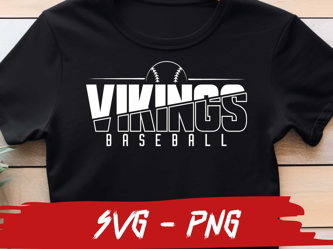 Vikings Baseball SVG and PNG File, Mascot Png File, School Team Svg ...
