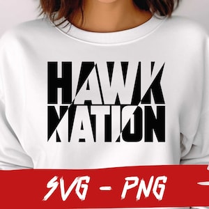 Hawk Nation, SVG and PNG File, Hawks Football, School Team, Mascot Svg ...