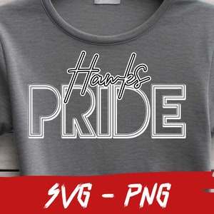 Hawks Pride Svg, Hawks Football Png, Hawks School Team, Mascot Svg ...