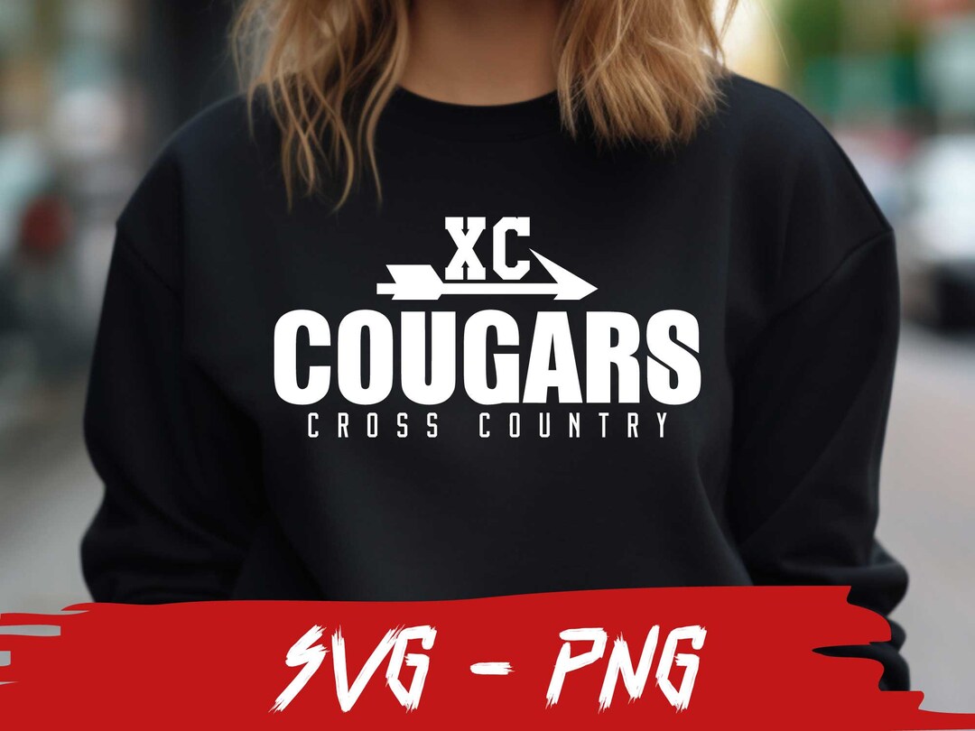 Cougars Cross Country Svg, Cougars Png, School Team Svg, College Team ...