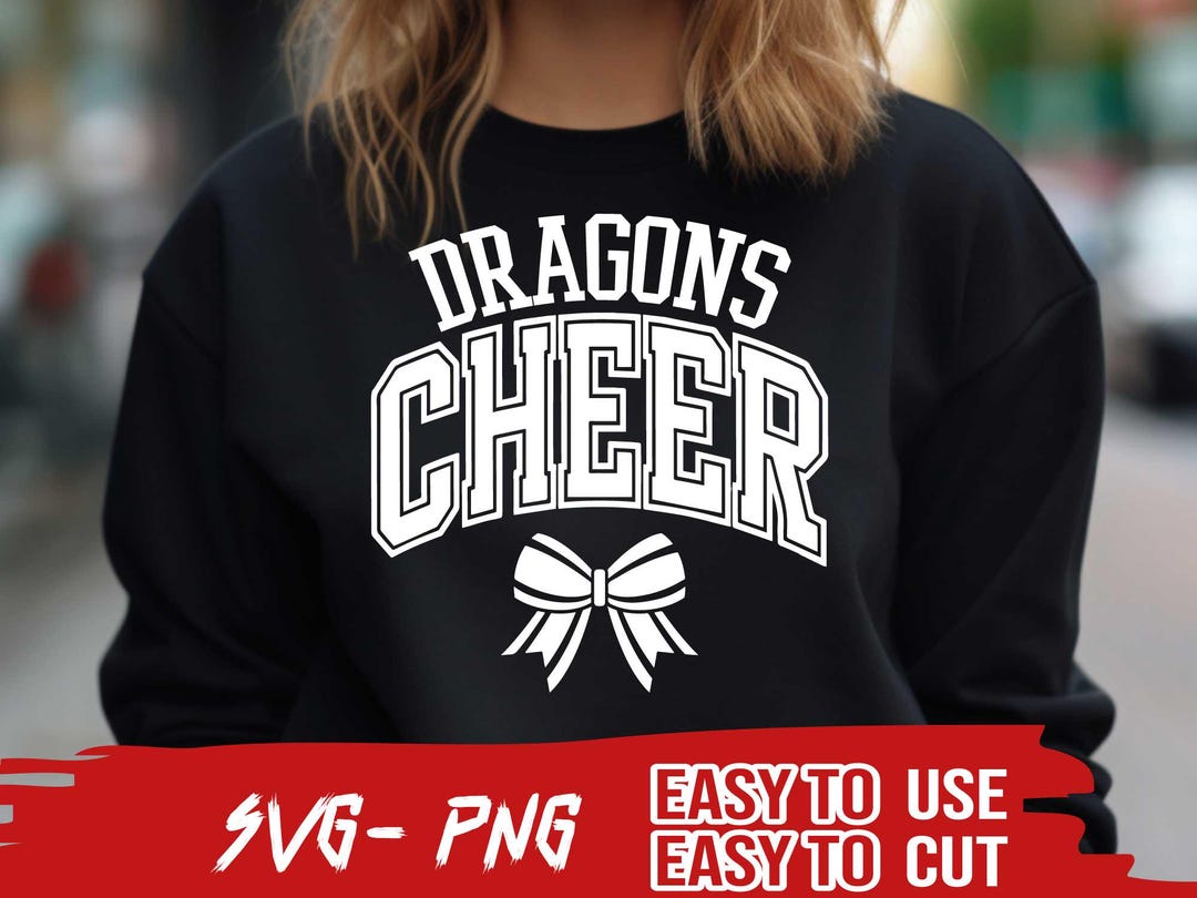 Dragons Cheer Design, SVG and PNG, School Team Design, Dragons ...