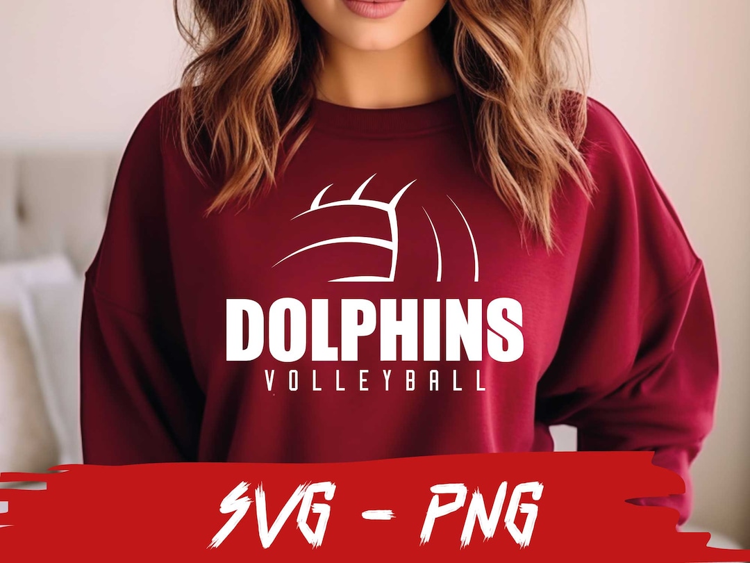 Dolphins Volleyball Png, Dolphins Svg, Dolphins Volleyball , Halfball ...