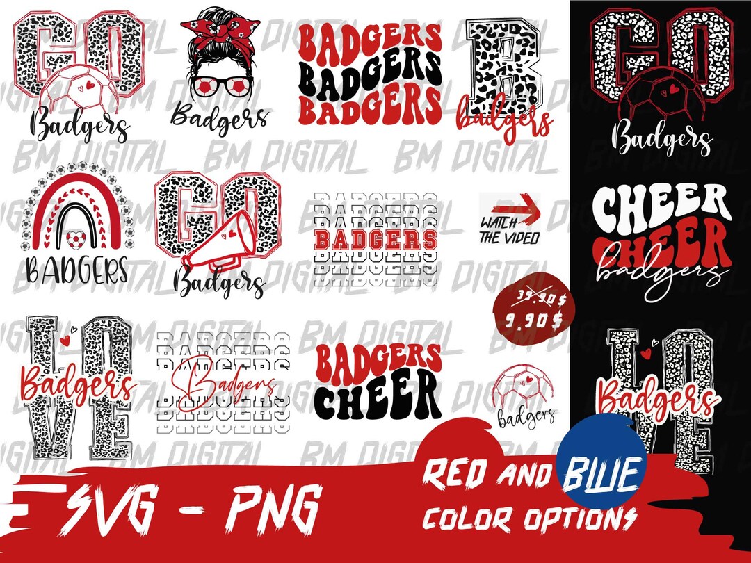 Badgers Soccer Svg, Badgers Bundle, Badgers School Team, Badgers ...