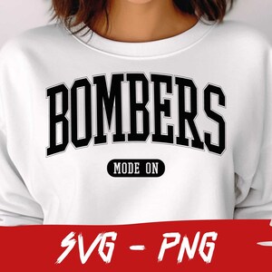 Bombers Football Bundle, 9x SVG and 18x PNG File, School Team Svg ...
