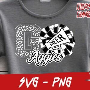 Aggies Cheer Svg, Cheer Png, Aggies Cheerleader, School Team Svg ...