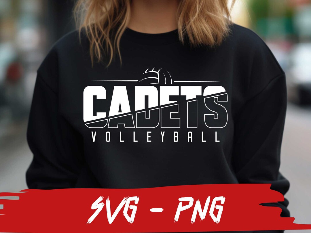 Cadets Volleyball SVG and PNG File, Mascot Png File ,school Team Svg ...