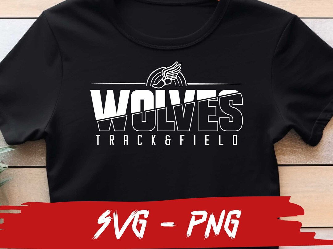 Wolves Track and Field SVG and PNG File, Mascot Png File ,school Team ...
