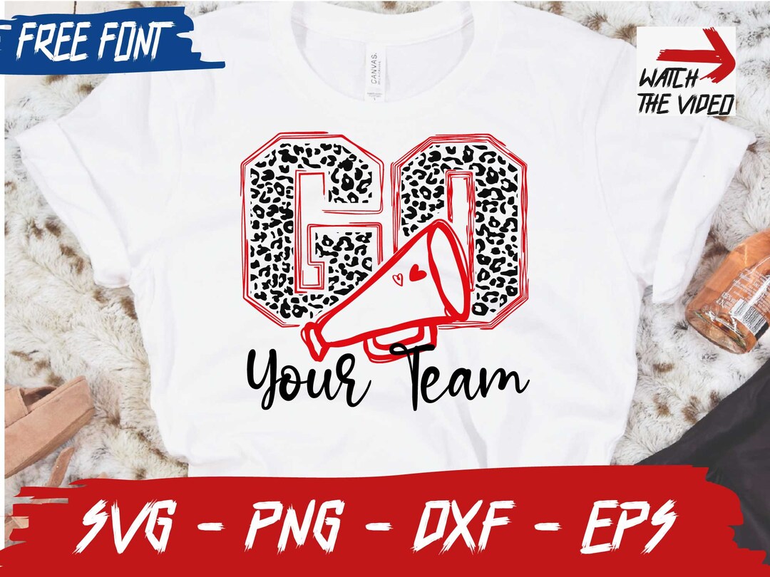 Go Megaphone SVG, Custom Cheerleader, Personalized SVG, Your Team Svg ...