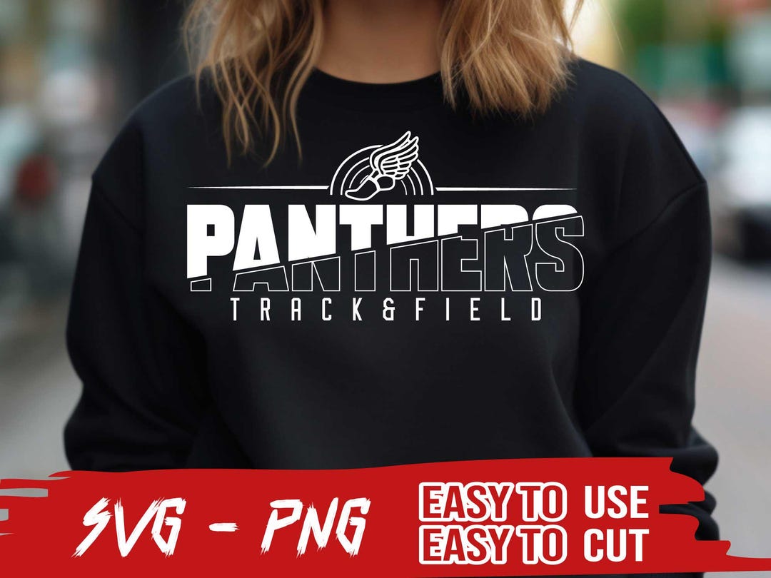 Panthers Track & Field SVG and PNG File, Mascot Png File, School Team ...
