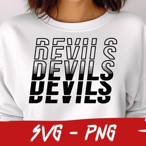 Devils Football Bundle, 9x SVG and 18x PNG File , School Team Svg ...