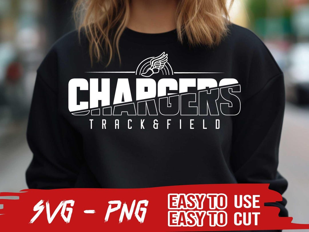 Chargers Track Team, Track an Field ,SVG and PNG File, Mascot Png File ...