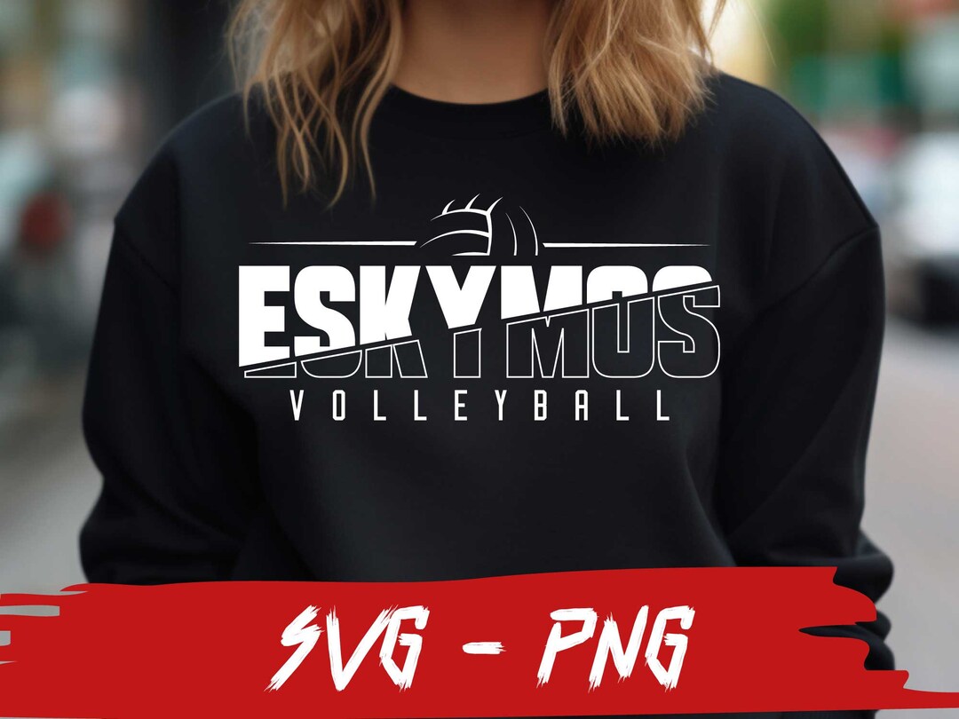 Eskymos Volleyball SVG and PNG File, Mascot Png File ,school Team Svg ...