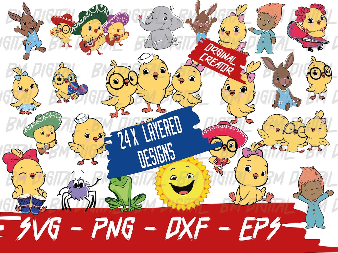 Canticos Bundle Svg, Kiki Svg, Canticos Png, Cricut, Layered, Birthday ...