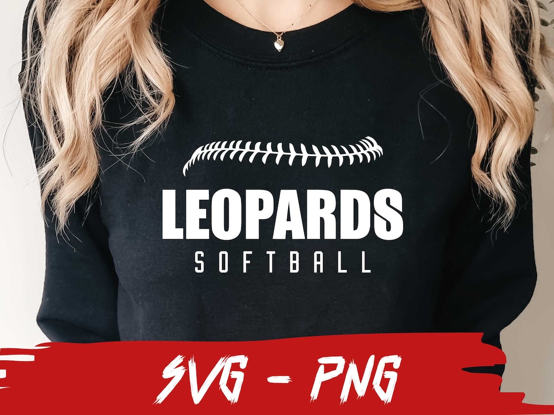 Leopards Softball Svg, Leopards Png, SVG Ans PNG File, School Team Svg ...