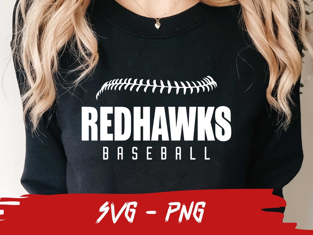 Redhawks Baseball, Red Hawks Svg, Halfball Shirt, School Team Svg ...