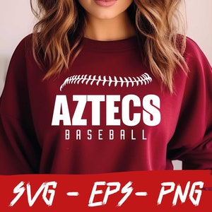 Aztecs Baseball, Aztecs Svg, Halfball Shirt, School Team Svg, College ...