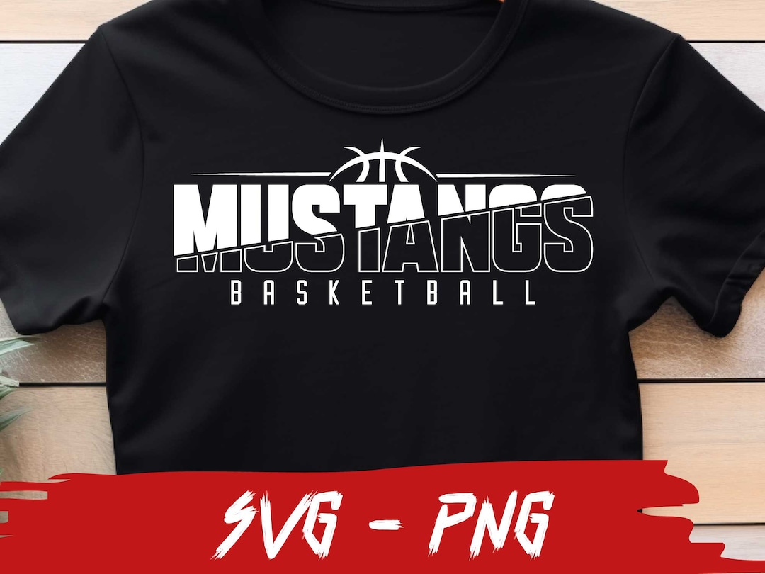 Mustangs Basketball SVG and PNG File, Mascot Png File, School Team Svg ...