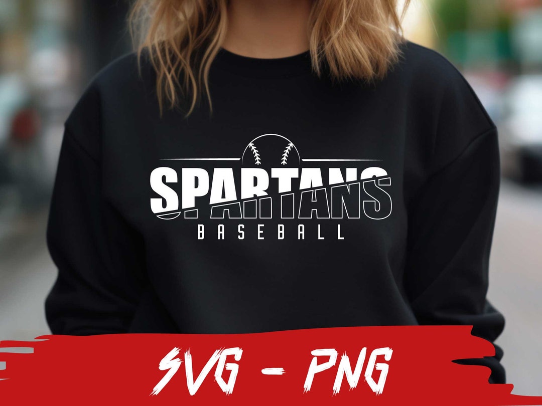 Spartans Baseball SVG and PNG File, Mascot Png File, School Team Svg ...