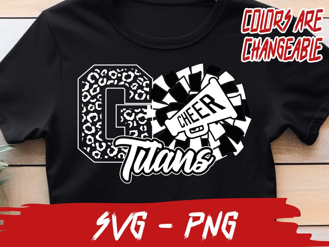 Titans Cheer Shirt Design Svg File, Cheer Png, Titans Cheerleader ...