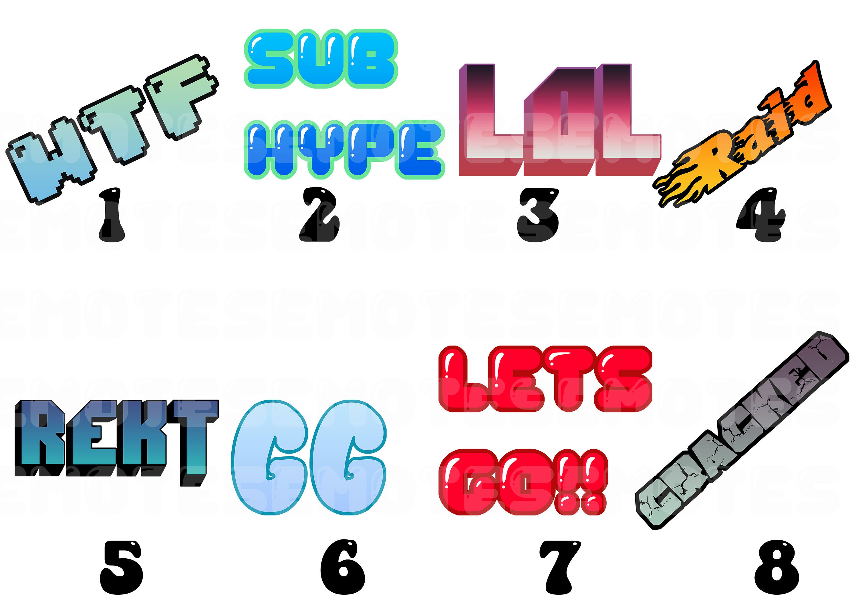 Twitch Text Emote | Text Emotes | Twitch Emotes Discord Emotes | GG ...