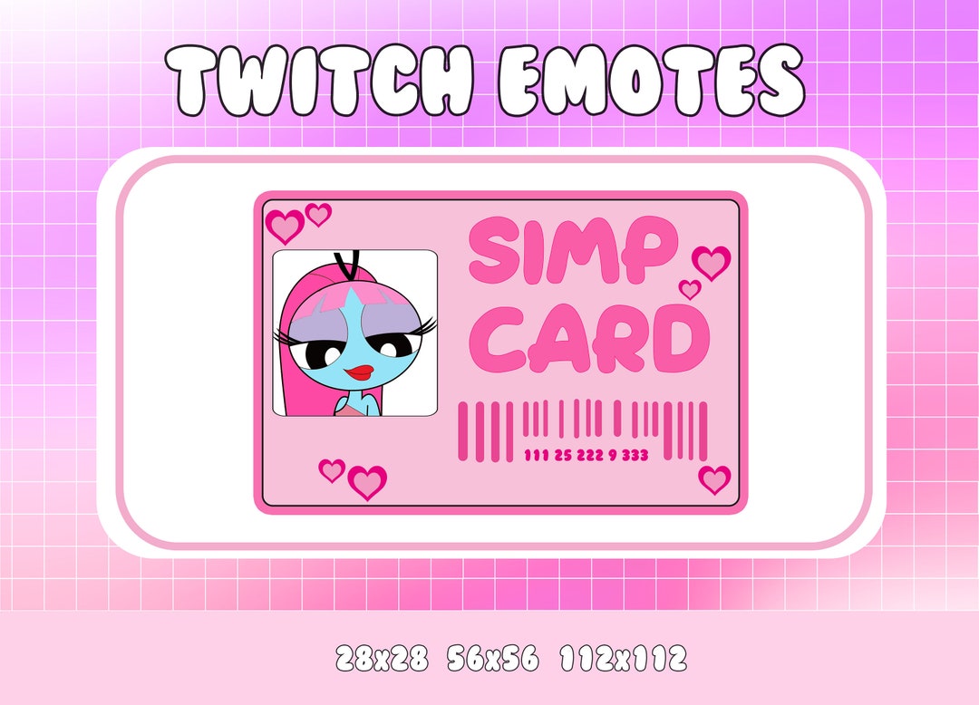 Simp Card Emote | Twitch & Discord Meme (digital Download) - Etsy
