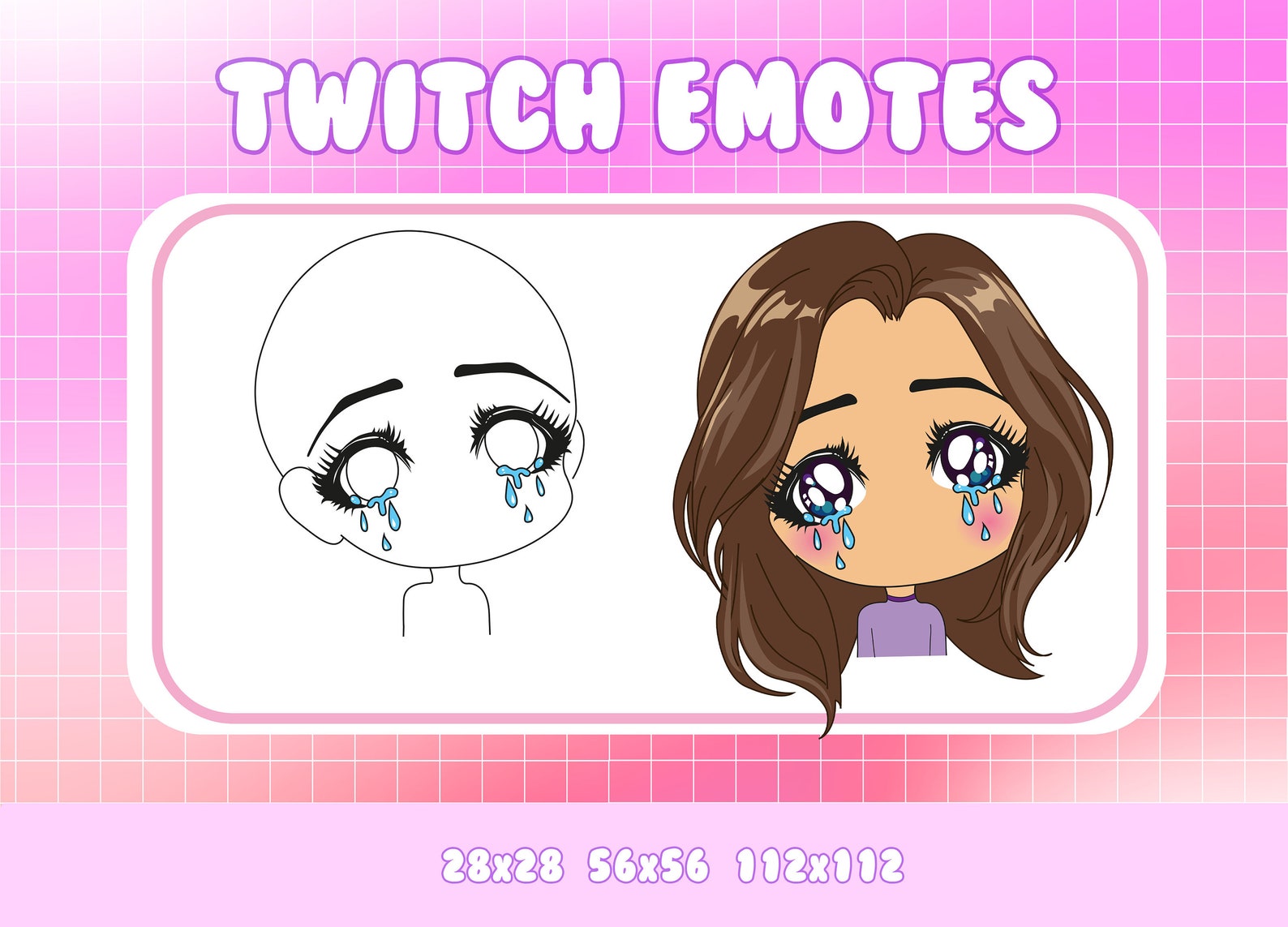 80 DIY Cute Emote Bases for Twitch, Youtube or Discord | Emote Base ...
