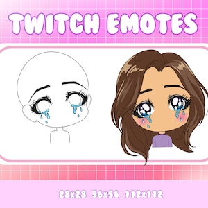80 DIY Cute Emote Bases for Twitch, Youtube or Discord | Emote Base ...