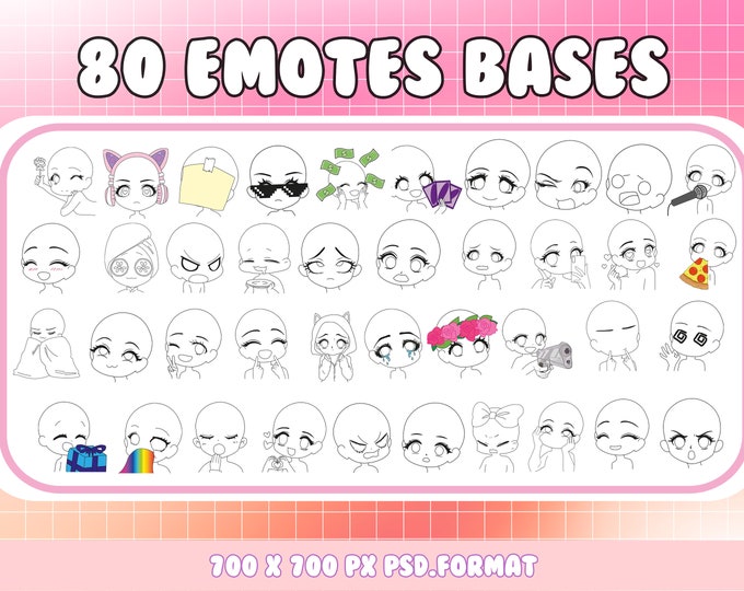 Emote Bases | Pack 1 - Etsy