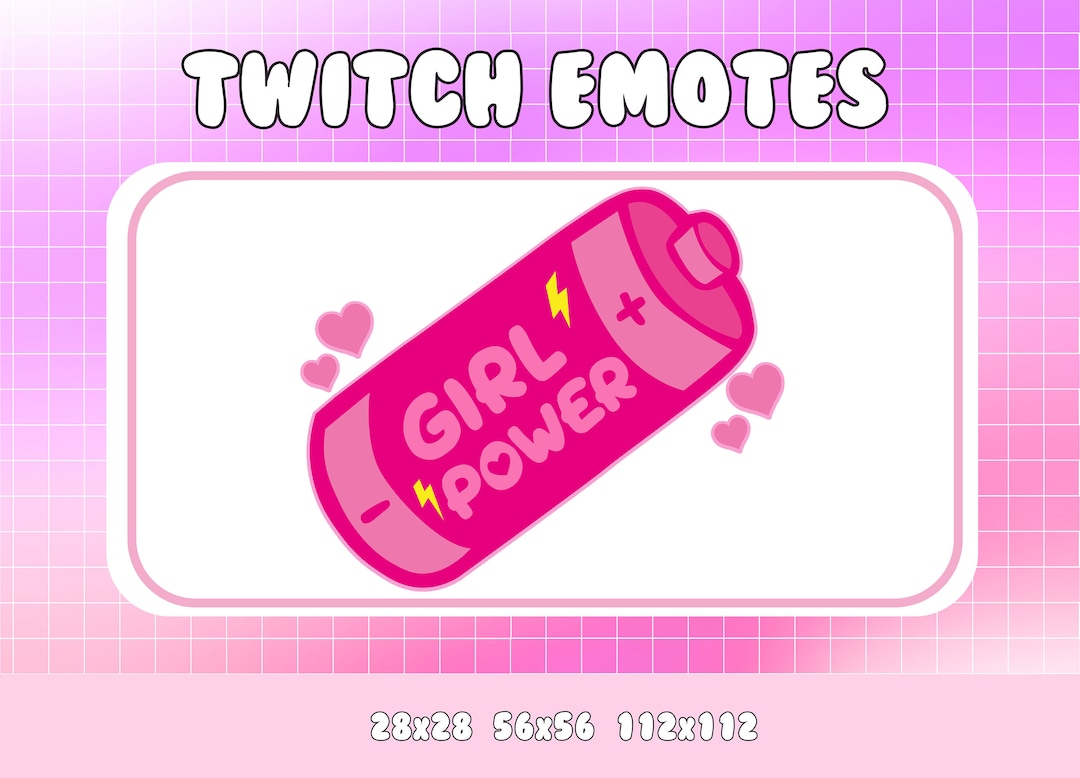 Girl Power Emote | Twitch Emotes | Meme Emotes | Battery Emote | Emotes ...