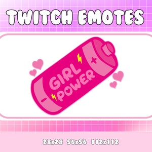 Girl Power Emote | Twitch Emotes | Meme Emotes | Battery Emote | Emotes ...