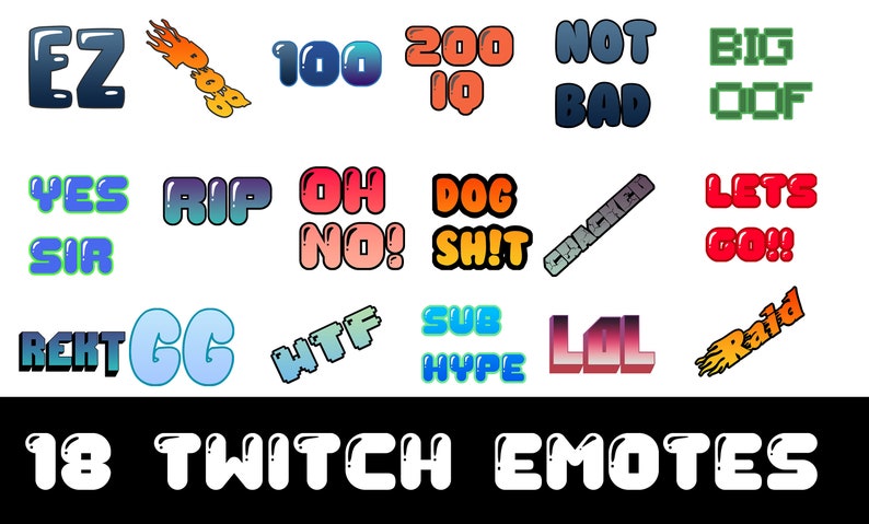 Twitch Text Emote | Text Emotes | Twitch Emotes Discord Emotes | GG ...