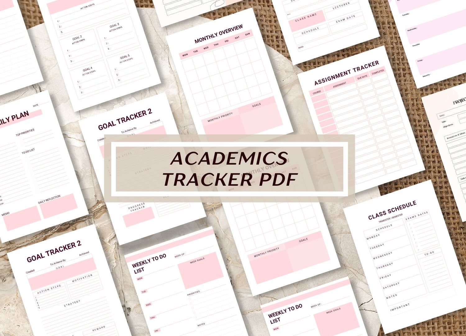 Student Planner Printable Student Planner Notebook Paper student ...