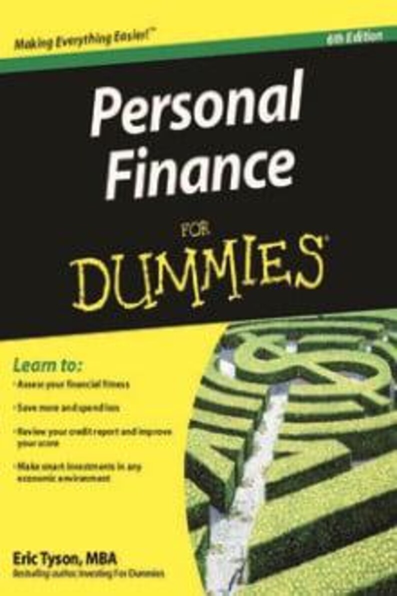 Personal Finance for Dummies - Etsy
