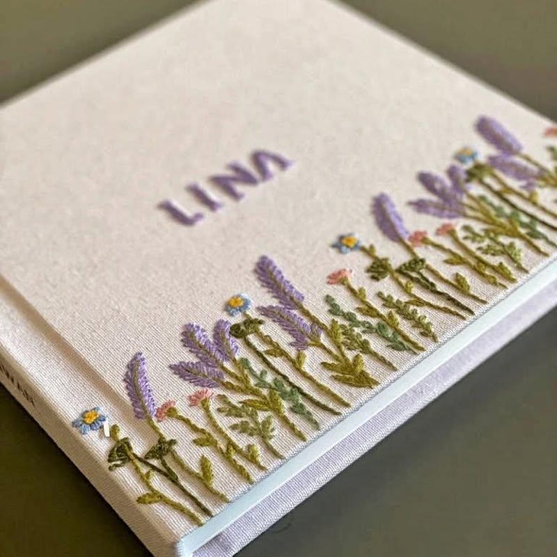 Lavender Guest Book - Etsy