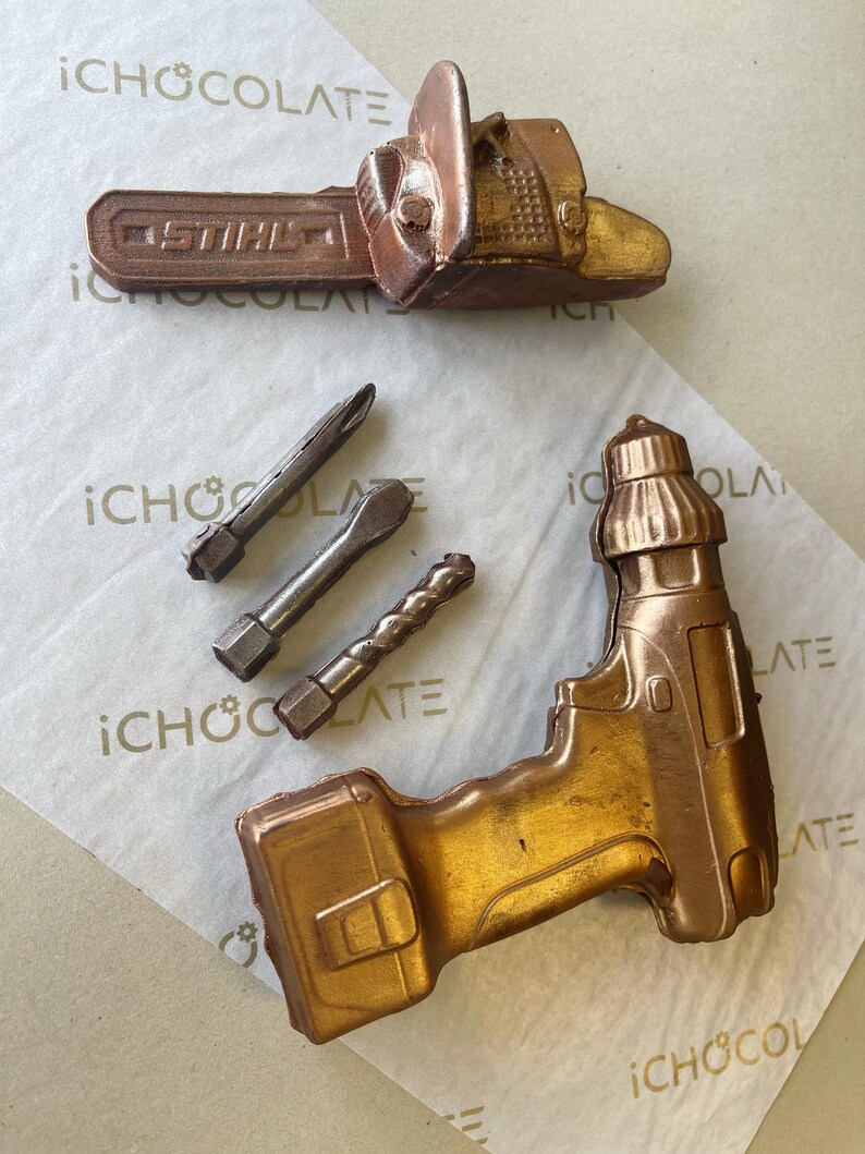 Drill Set and Wood Cutting Machine Fine Belgium Chocolate, Surprise ...