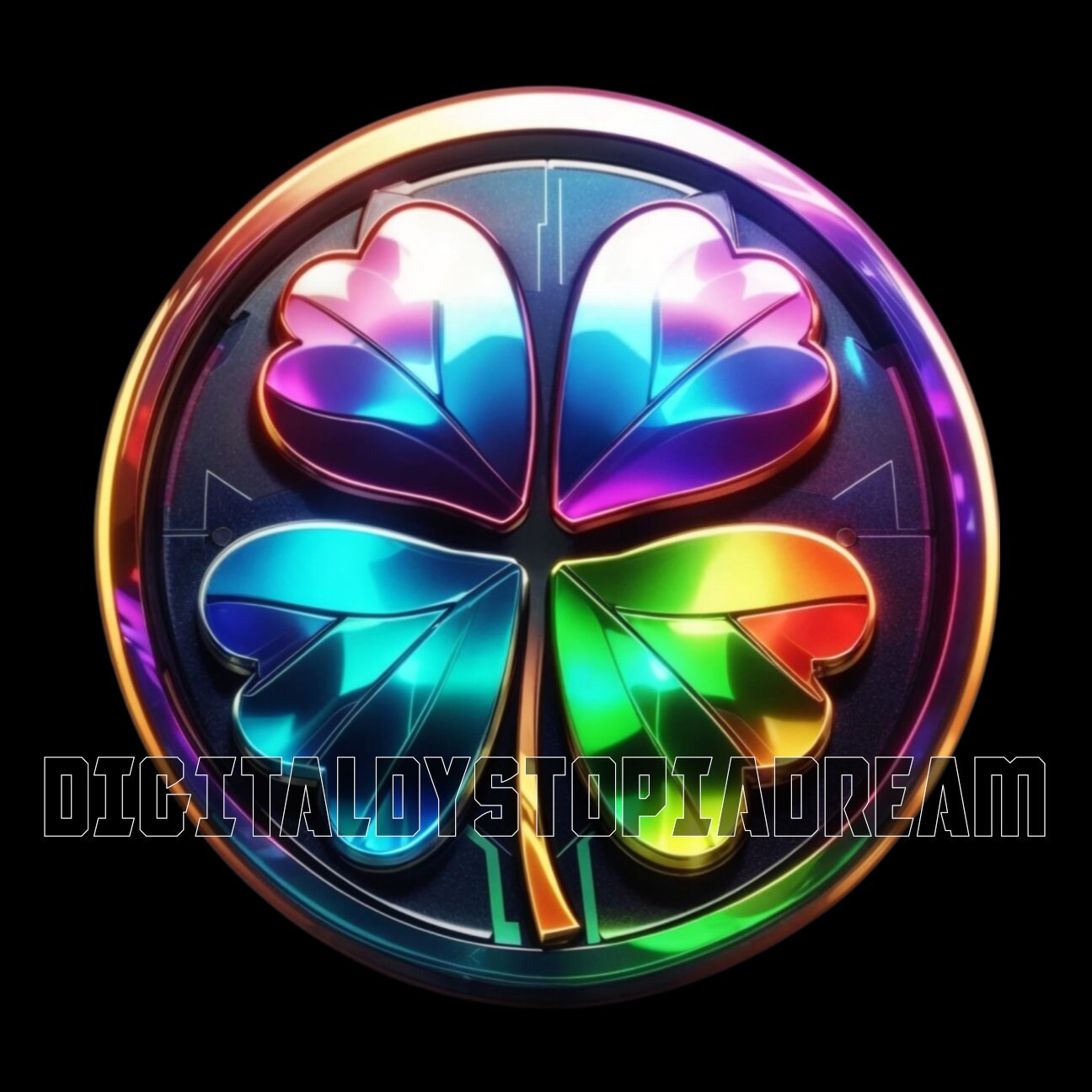 Cyberpunk 4-leaf Clover Twitch Sub Bit Badges for Streamers,vtubers,32 ...