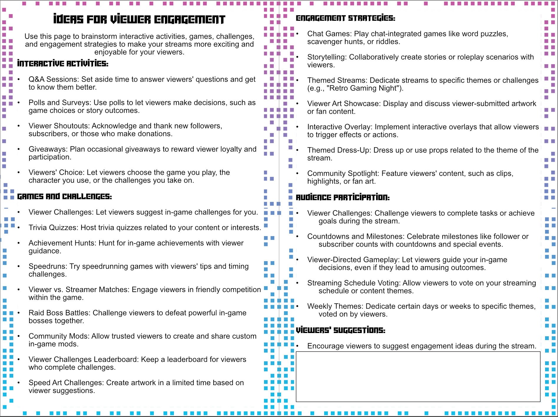 Streamer's Playbook - Templates, Tips, and Tools for Leveling up Your ...