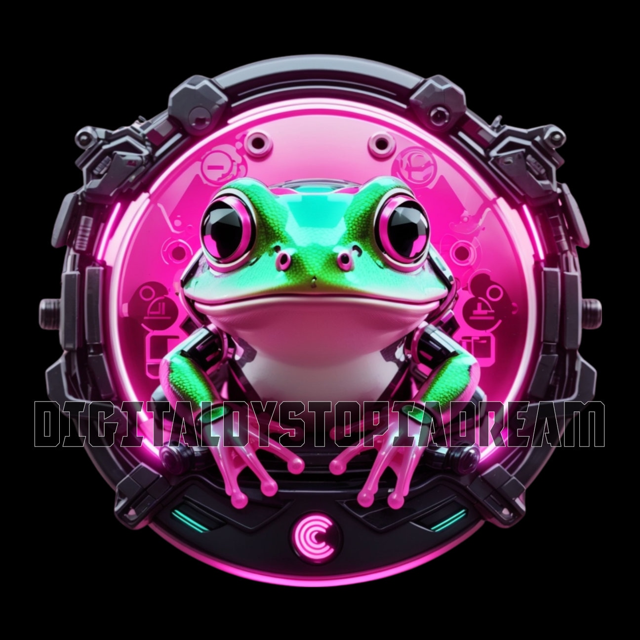 Cyberpunk Frogs Twitch Kick Sub Bit Badges for Streamers, Vtubers ...
