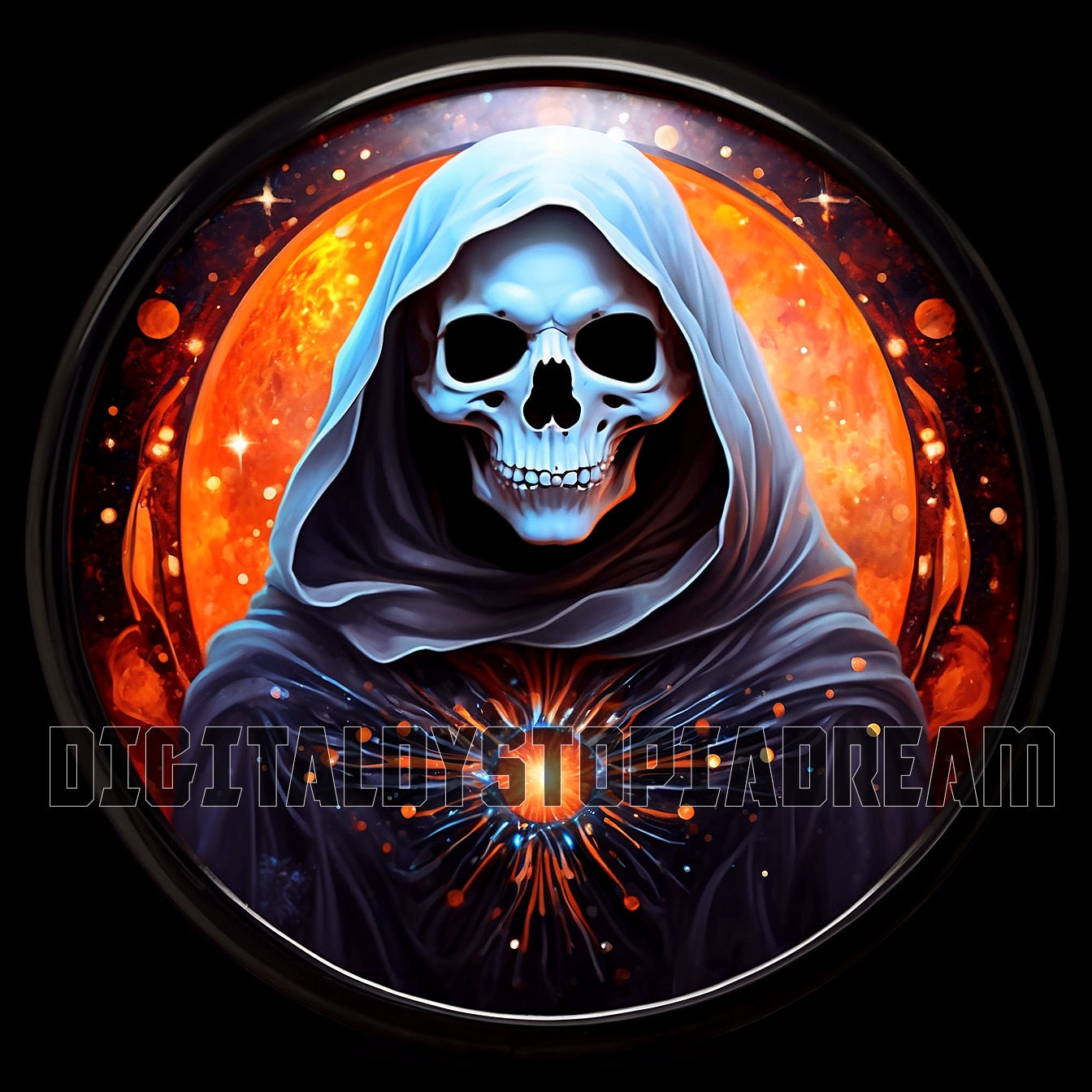 Mystical Grim Reaper Twitch Kick Sub and Bit Badges for Streamers ...
