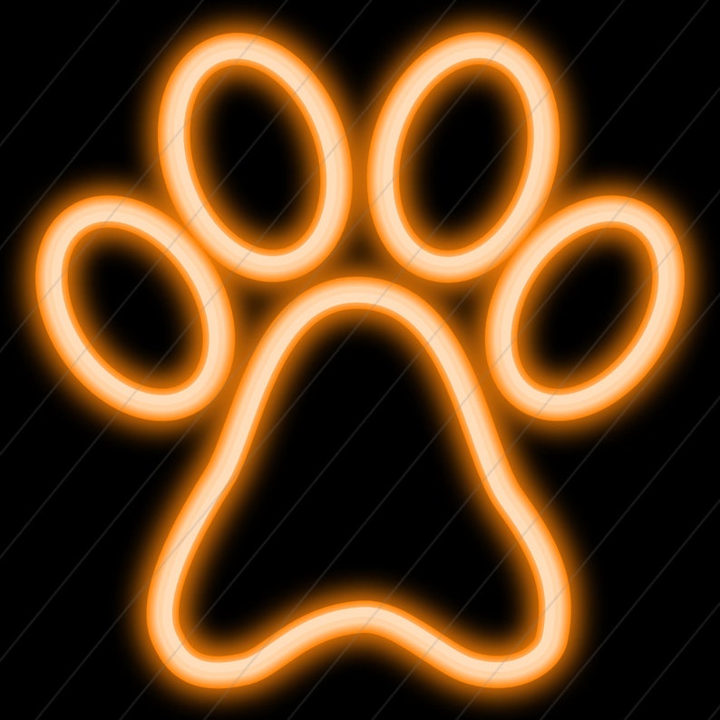 Neon Paws Twitch/kick Sub Bit Badges for Streamers,vtubers,dog and Cat ...