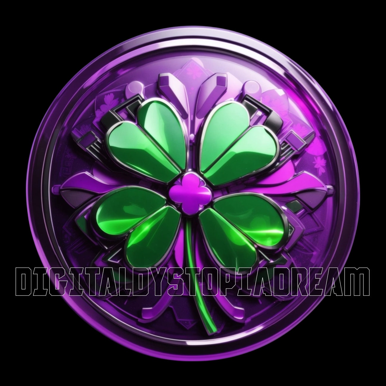 Cyberpunk 4-leaf Clover Twitch Sub Bit Badges for Streamers,vtubers,32 ...