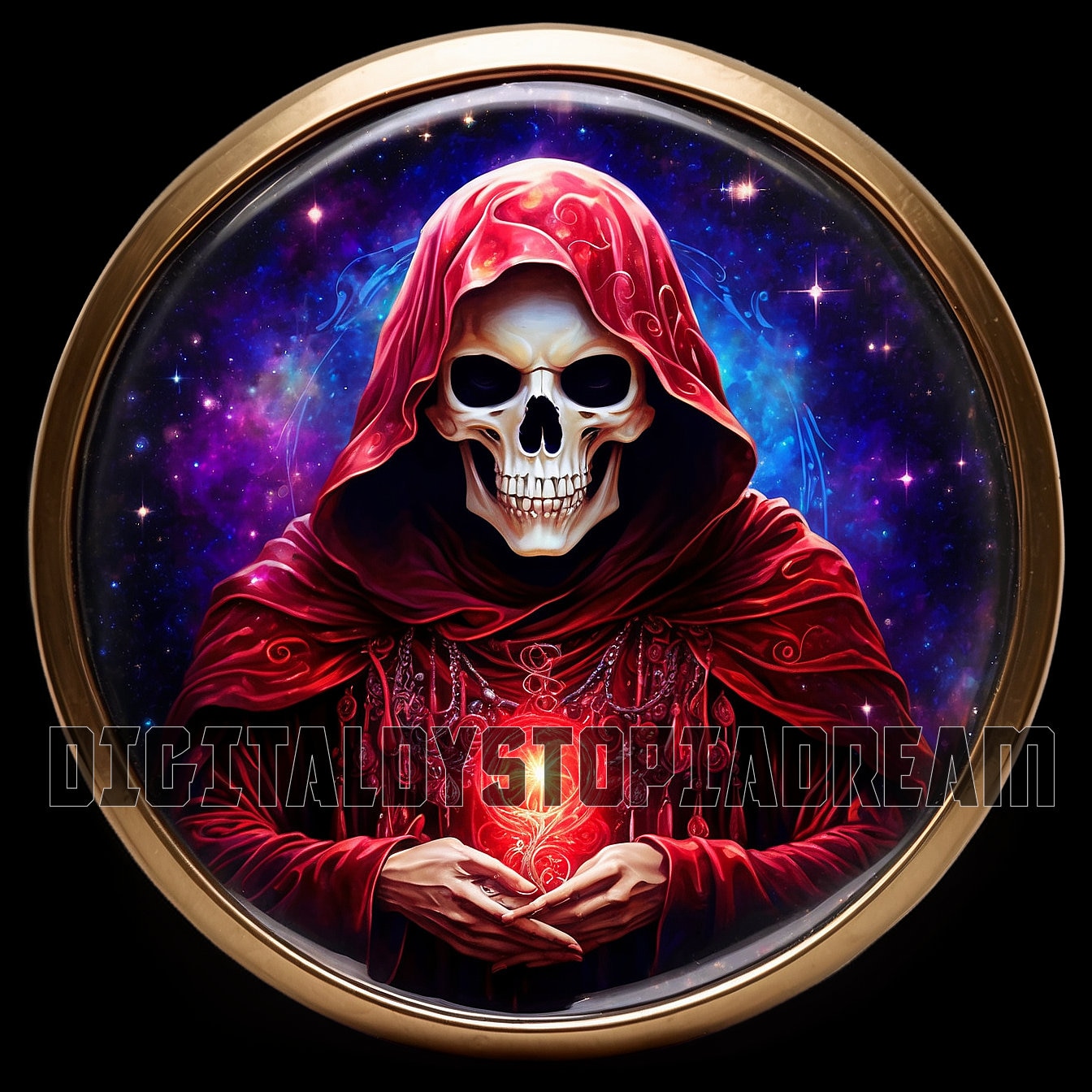 Mystical Grim Reaper Twitch Kick Sub and Bit Badges for Streamers ...