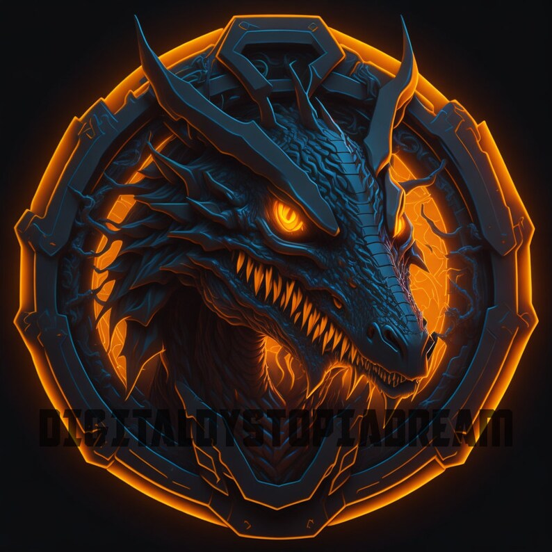 Cyberpunk Dragons Twitch Sub Badges and Bit Badges for Streamers ...