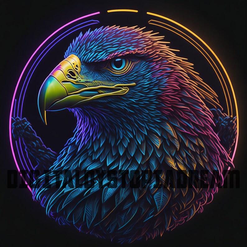 Cyberpunk Eagles Twitch Sub Badges and Bit Badges for Streamers,vtubers ...