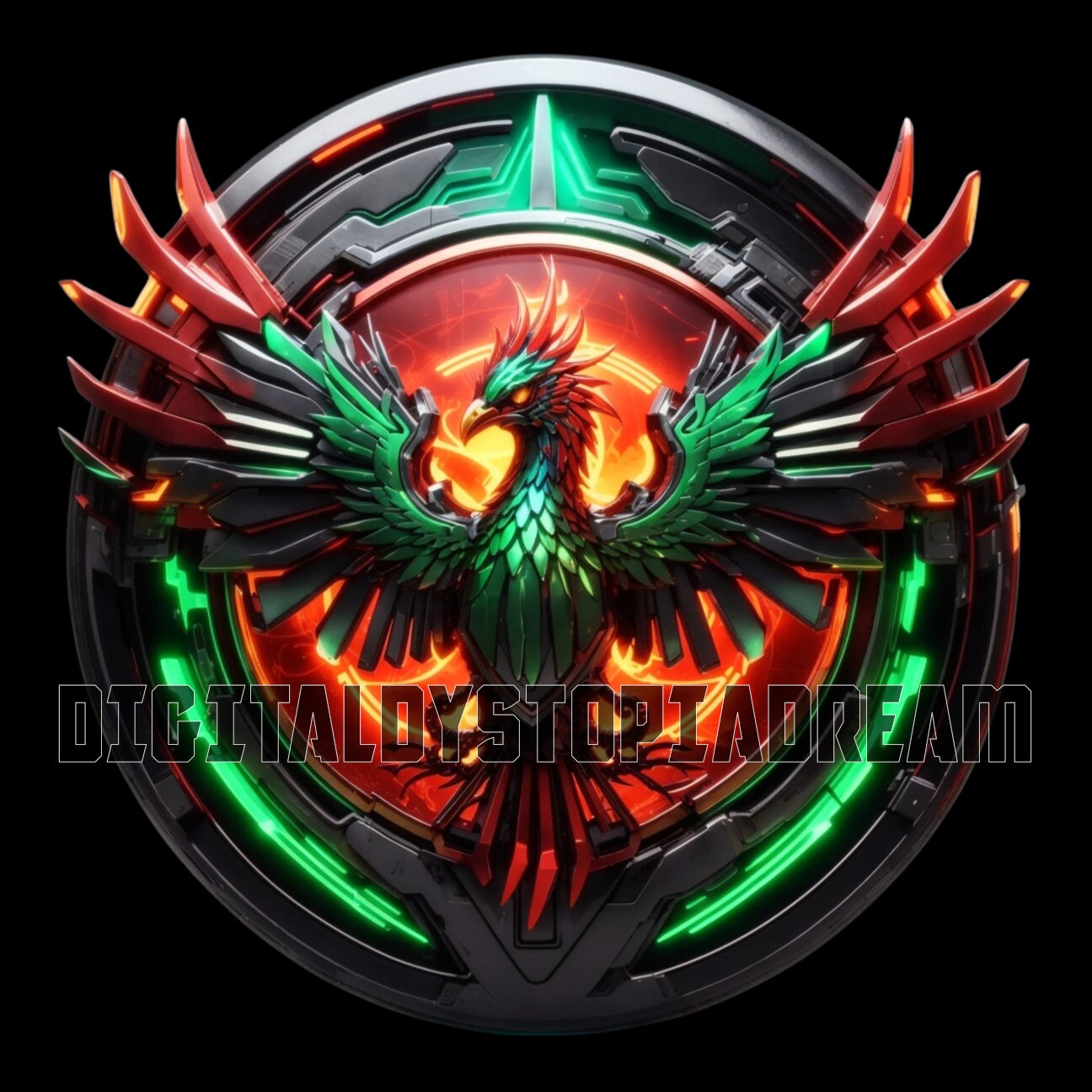 Phoenix Cyberpunk Twitch Sub Bit Badges for Streamers, Vtuber ,32 ...
