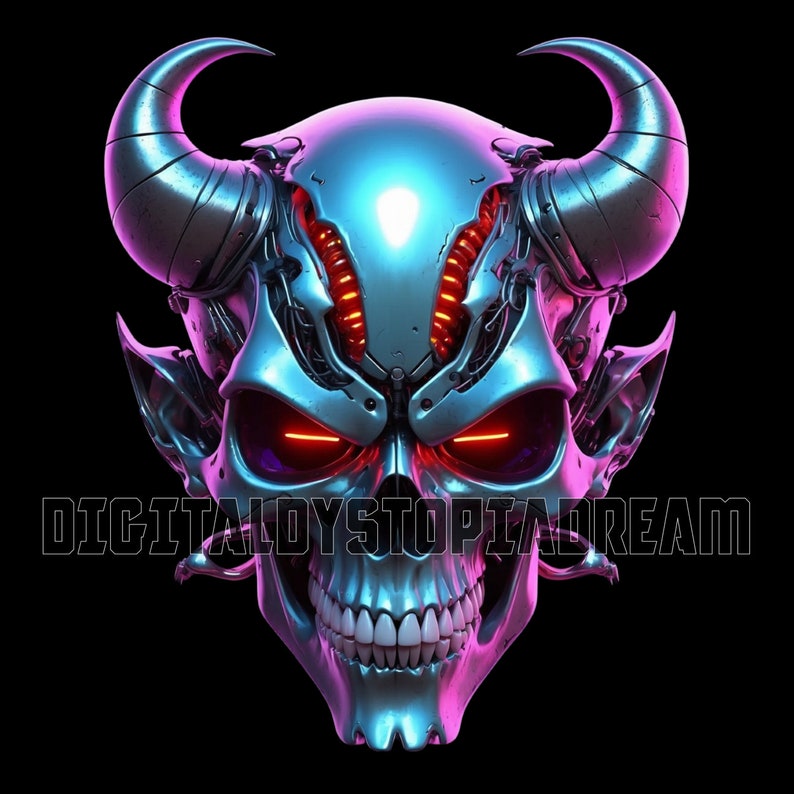 Cyberpunk Devil Skulls 32 Transparent PNG Twitch Kick Sub Bit Badges ...