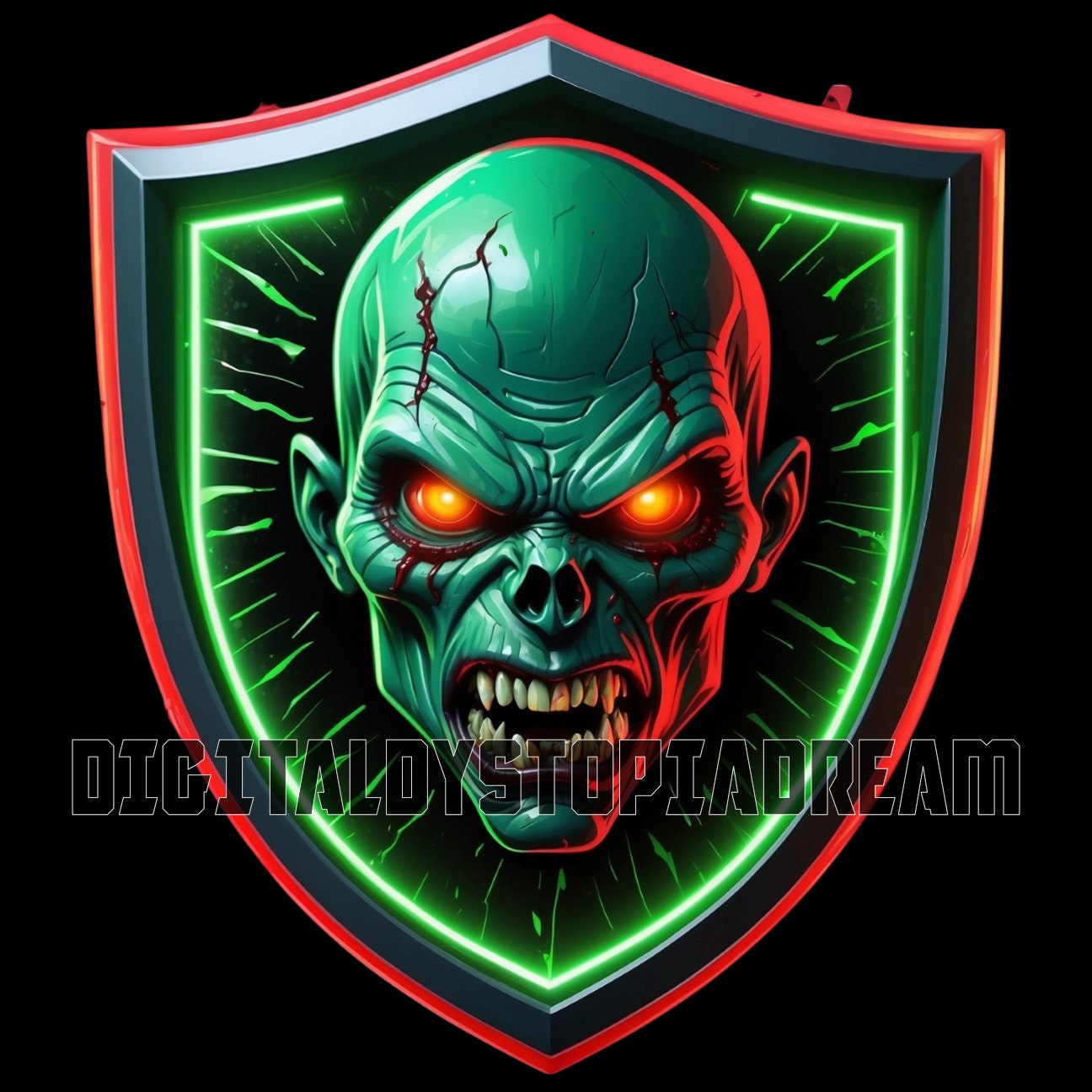 Cyberpunk Zombie Shields Twitch Kick Sub/bit Badges for Streamers ...