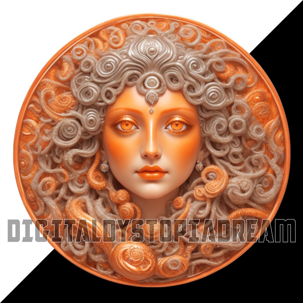 Mystical Medusa Emotes 32 Transparent PNG Twitch Sub Bit Badges for ...