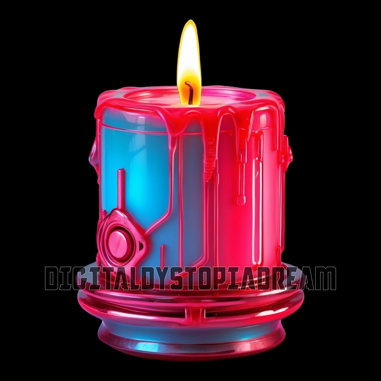 Cyberpunk Candles Twitch Kick Sub Bit Badges for Streamers,vtubers,40 ...