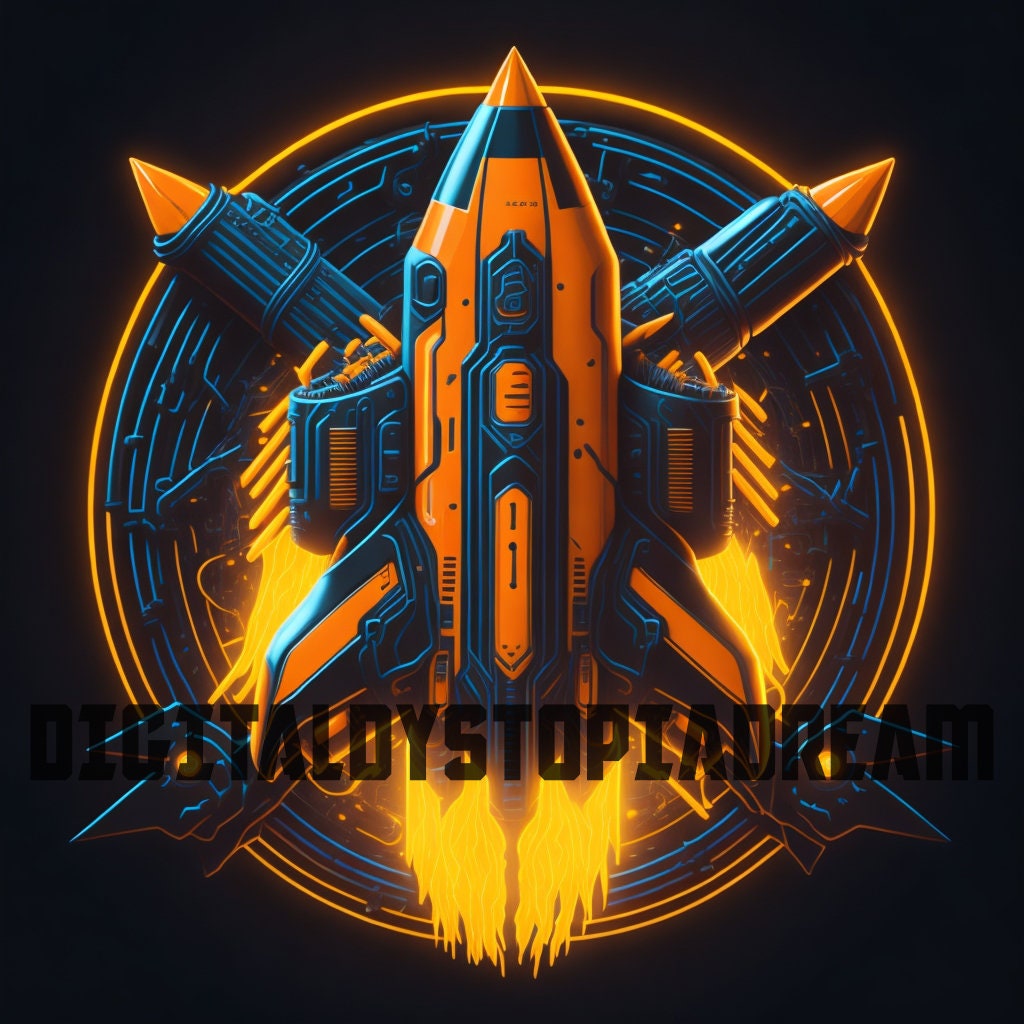 Cyberpunk Rockets Twitch Sub Badges and Bit Badges for Streamers ...